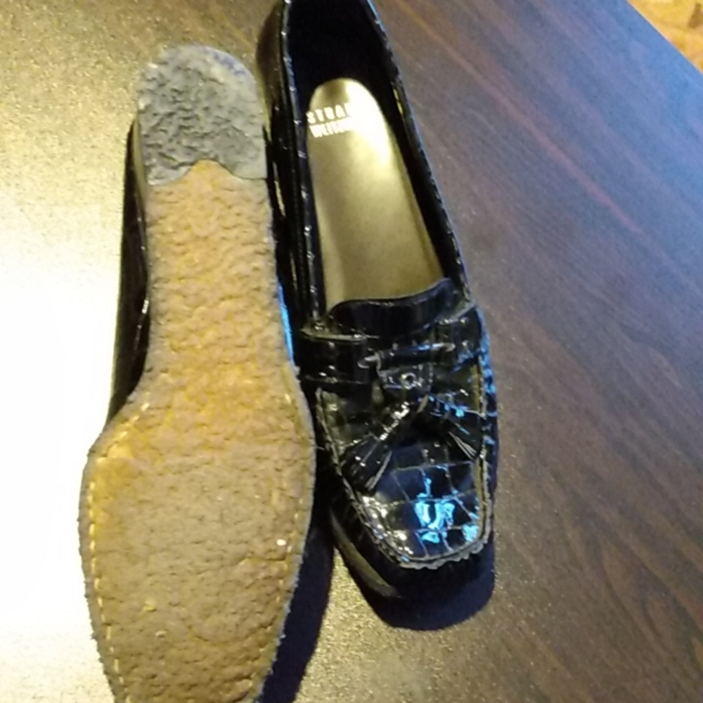 Stuart Weissman Beautiful Pat And Leather Wedge Heal … - Gem